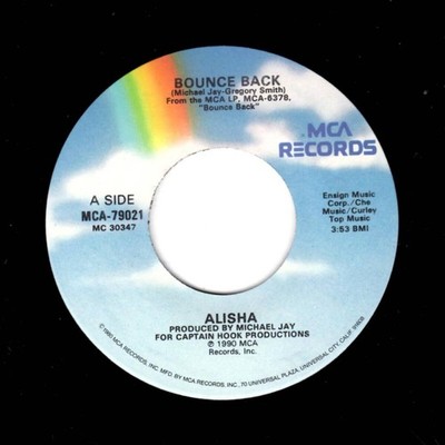 Alisha Bounce Back 7" Disco Funk Soul Electro Vinyl Record Used | eBay