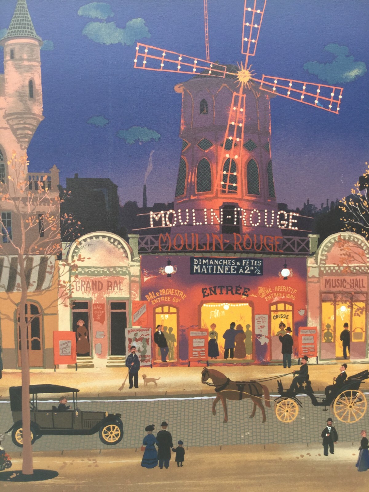 Michel Delacroix Moulin Rouge stone signed lithograph | eBay