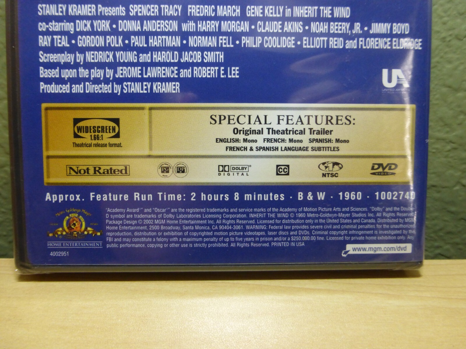 Inherit The Wind (DVD, 2001) for sale online | eBay