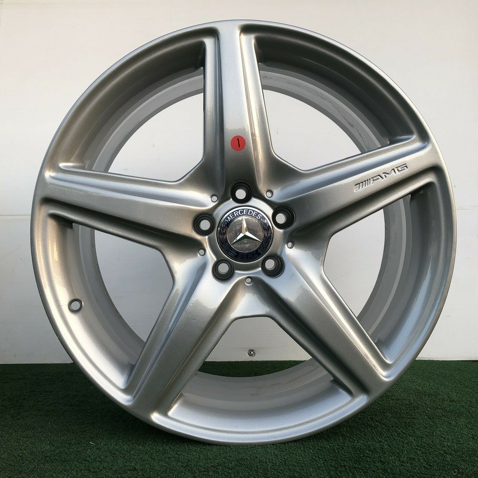 MERCEDES W216 S63 AMG 20" Front Wheel Rim Silver A2214013302 OEM for ...
