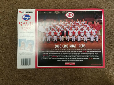 Cincinnati Reds MLB 2006 Team Photo Card 10" x 8" | eBay