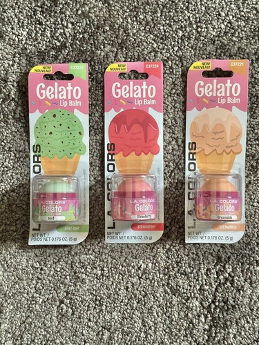 L.A. Colors Gelato Lip Balm Lot of 3- Collect All Flavors | eBay