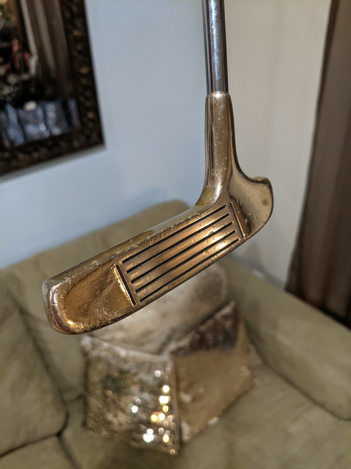 PACER 3 By Sounder Vintage Flange Blade Golf Putter ⛳️ Original Leather ...