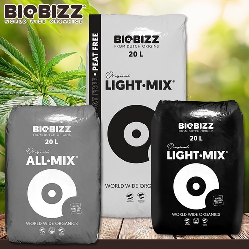 Biobizz 20 L All-Mix, Light-Mix Ou Light-Mix Sans Tourbe Terreau Organique | eBay