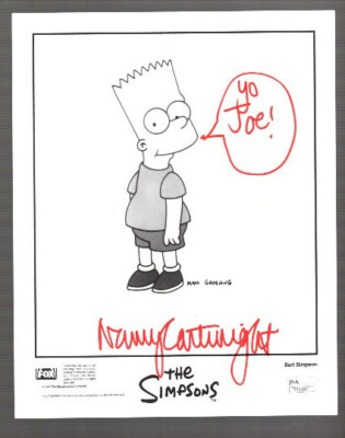 NANCY CARTWRIGHT HAND SIGNED 8x10 PHOTO BART SIMPSON TO JOE JSA | eBay