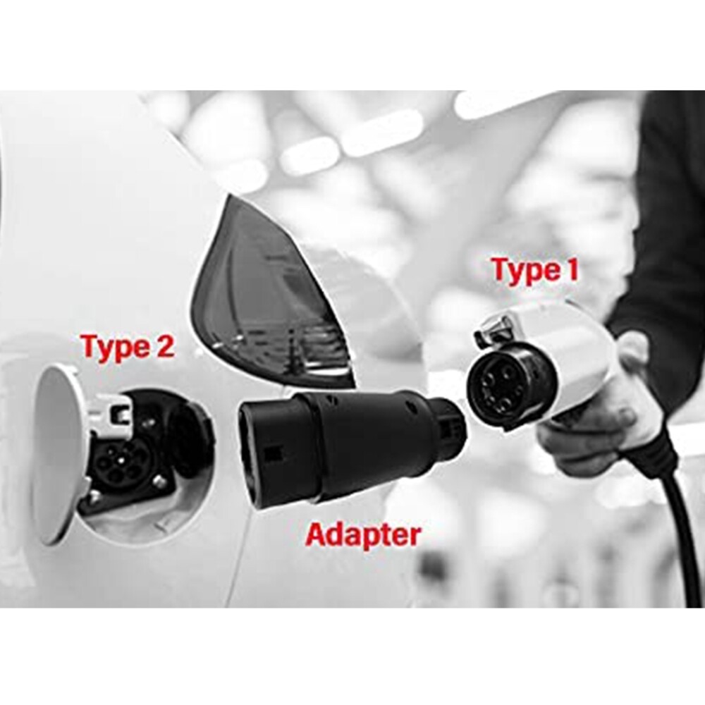 Adapter 32A SAE J1772 to Type 2 IEC 62196 Electric Vehicles Charging ...