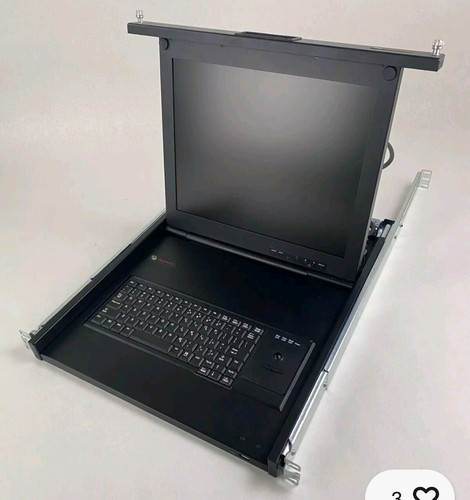 Avocent 1085 17" LCD Local 1U Rackmount Access KVM Terminal Console ...