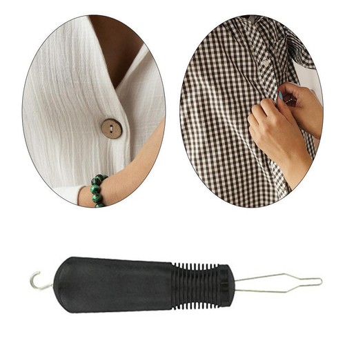 Button Hook with Zipper Pull - Button Assist Device, Shirt & Coat ...