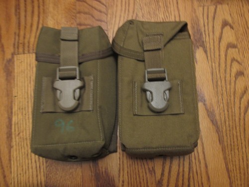 (2) USMC COYOTE TAN TRIJICON ACOG TA86 PADDED POUCH CASE NSN USED BUT ...