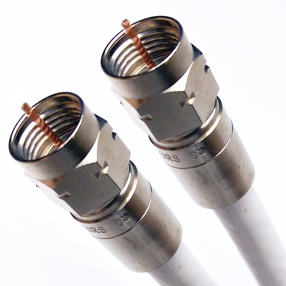 QUAD SHIELD RG6 CATV 3GHZ DIGITAL TV SATELLITE COAX CABLE CL2 ANTI-RUST ...