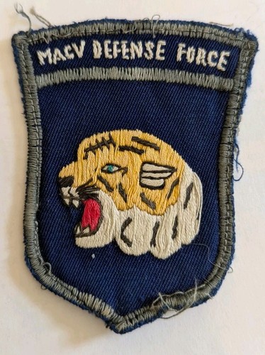 Vietnam In Country Made MACV DEFENSE FORCE Hand Sewn Pocket Patch ...