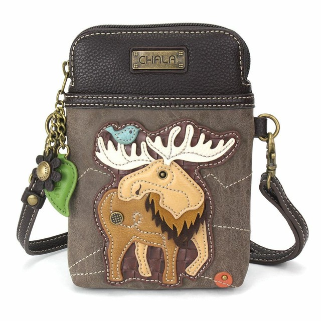 CHALA STONE GRAY MOOSE CELL PHONE CROSSBODY PURSE STRAP for sale online ...