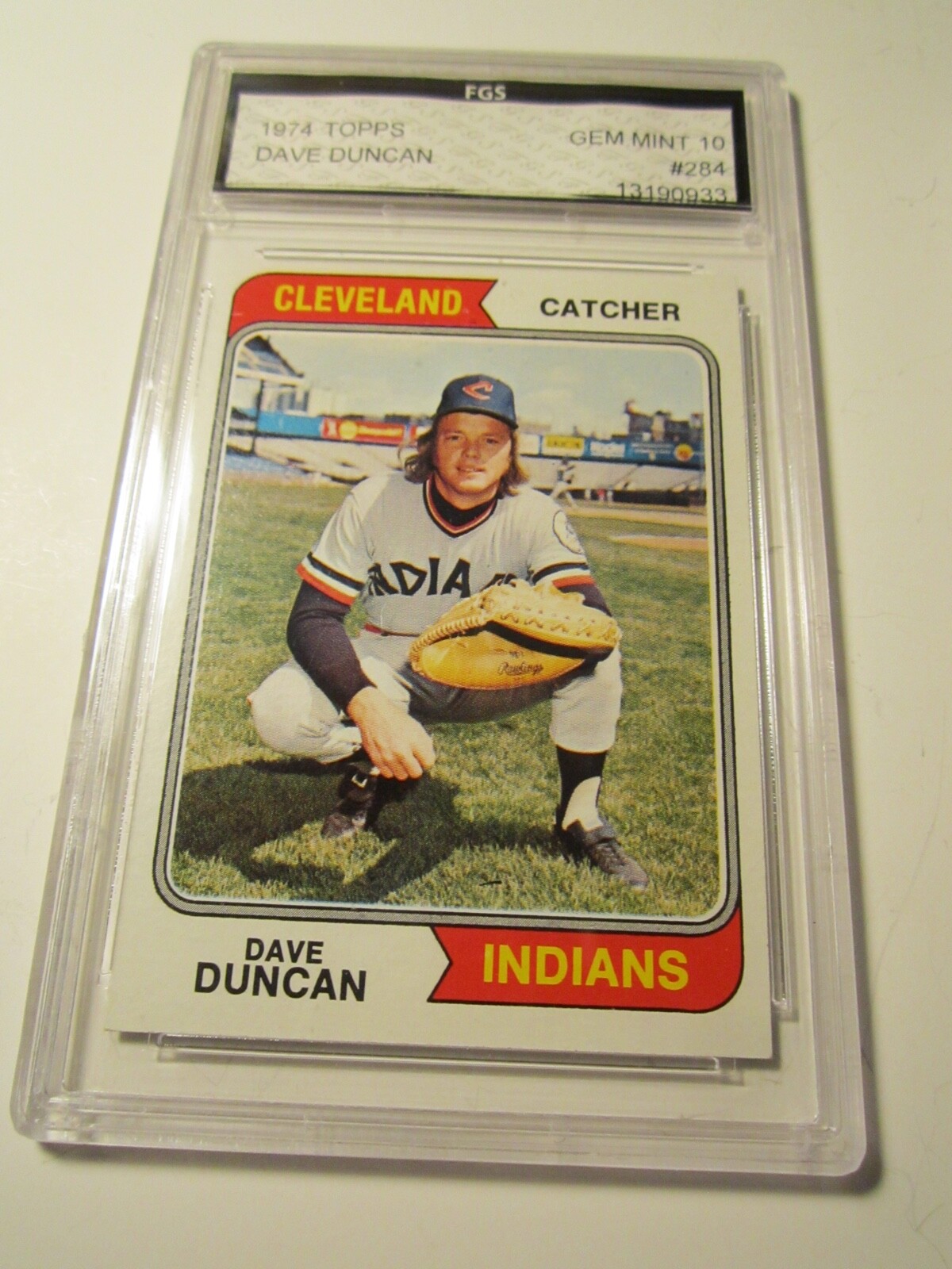 1974 DAVE DUNCAN BASEBALL CARD 284 FGS GRADED 10 BBA-13 | eBay