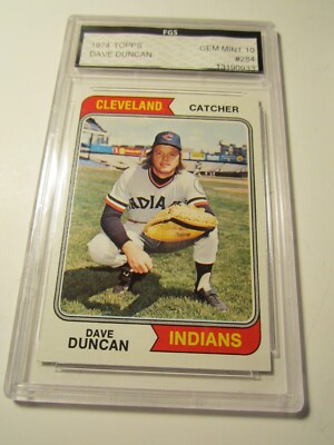 1974 DAVE DUNCAN BASEBALL CARD 284 FGS GRADED 10 BBA-13 | eBay