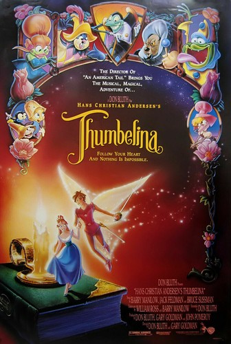 THUMBELINA ORIGINAL ROLLED 27X40 MOVIE POSTER 1994 JODI BENSON ...