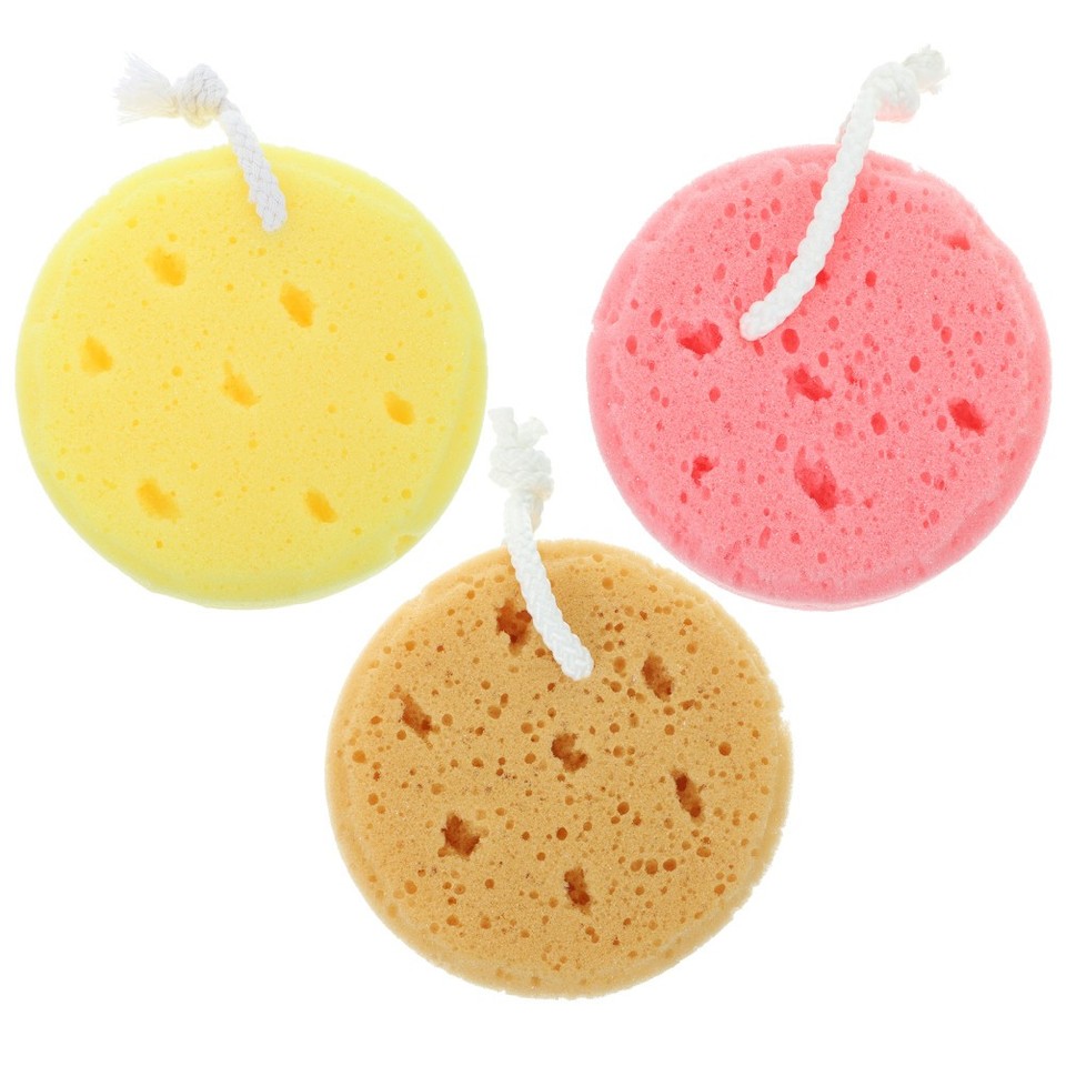 3 Pcs Bath Shower Sponges Body Scrubber Exfoliating Sponge for Soft ...