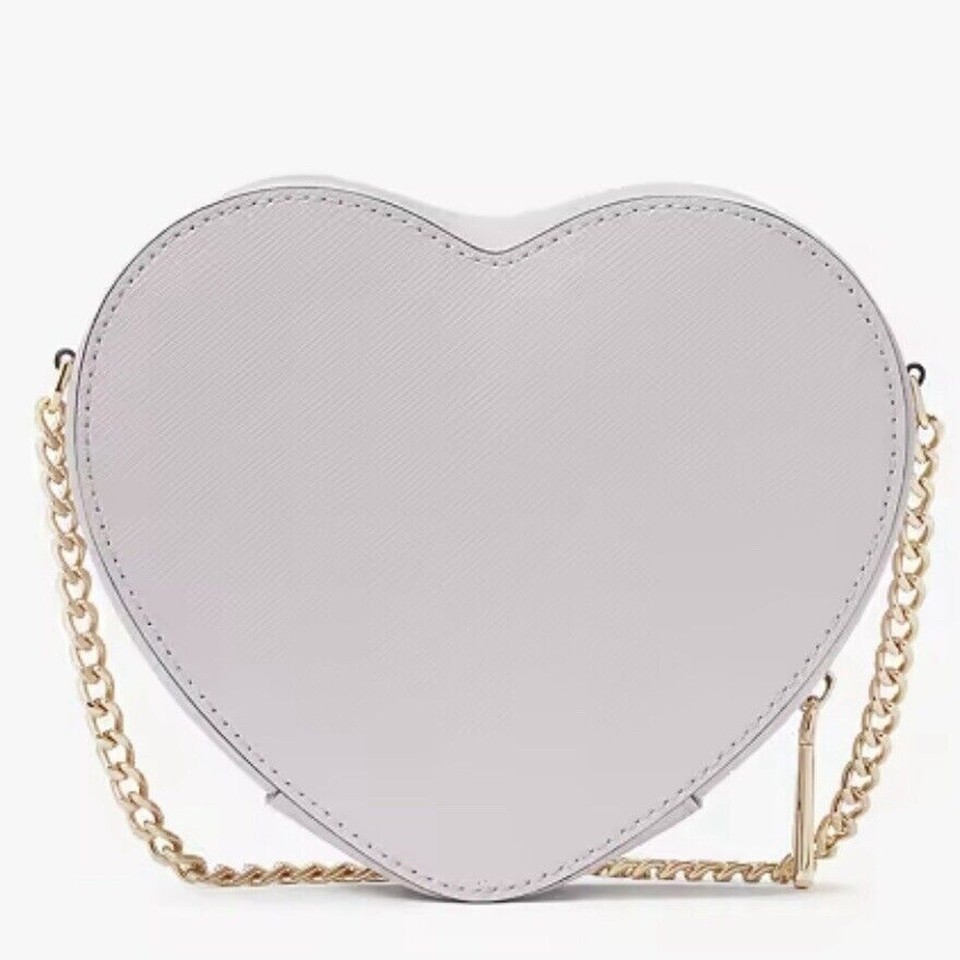 Kate Spade Love Shack Mini Heart Crossbody Lilac Moonlight Pink With ...
