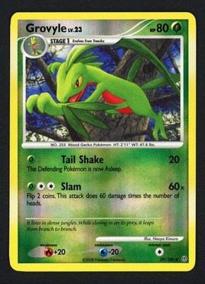 Grovyle Reverse Holo 39/100 Stormfront Uncommon Pokemon TCG | eBay