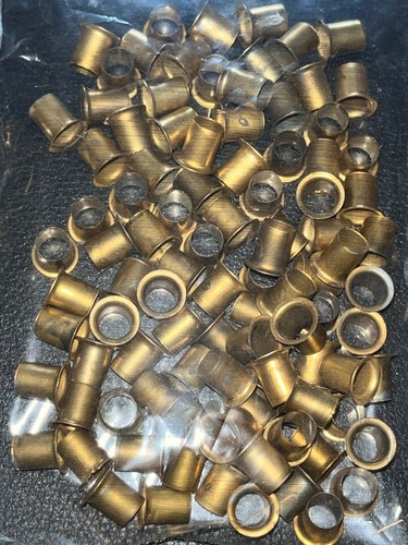 100 x Brass Coated Banjo Shelf Supports Only 6~7.5 oa Hole pack of 100 ...