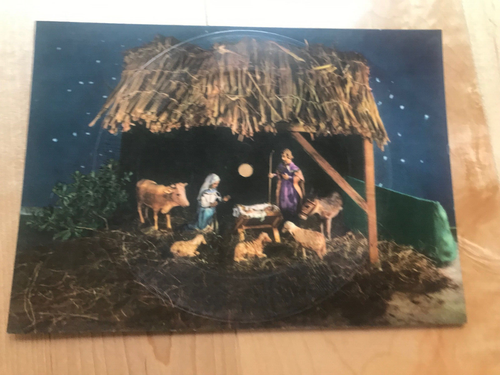 TÖNENDE ANSICHTSKARTE SCHALLBILDKARTE Weihnachten Krippe Jesus Gott | eBay