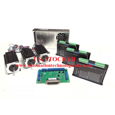 3 Axis CNC Kit Nema 23 381OZ/IN 3.5A Stepper Motor, C10 Breakout Board ...