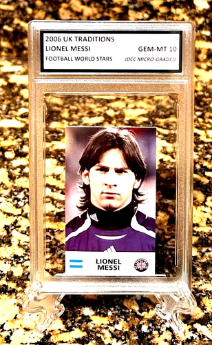 LIONEL MESSI ROOKIE 2006 UK TRADITIONS FOOTBALL WORLD STARS GRADED ...