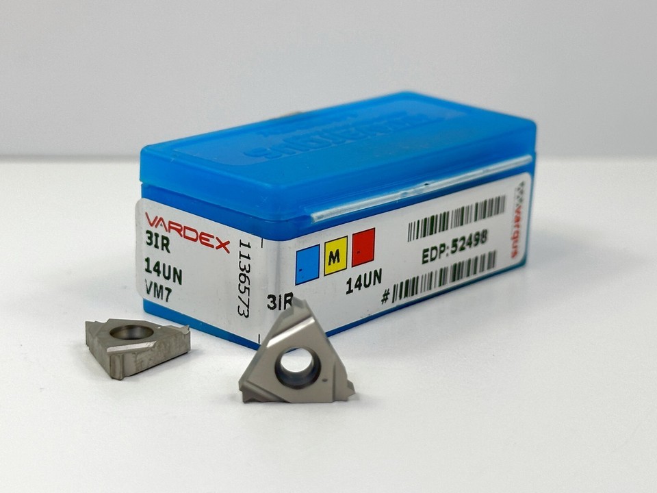 Vardex 3IR 14UN | NEW Carbide Inserts 52498 | Grade VM7 | 7pcs | eBay