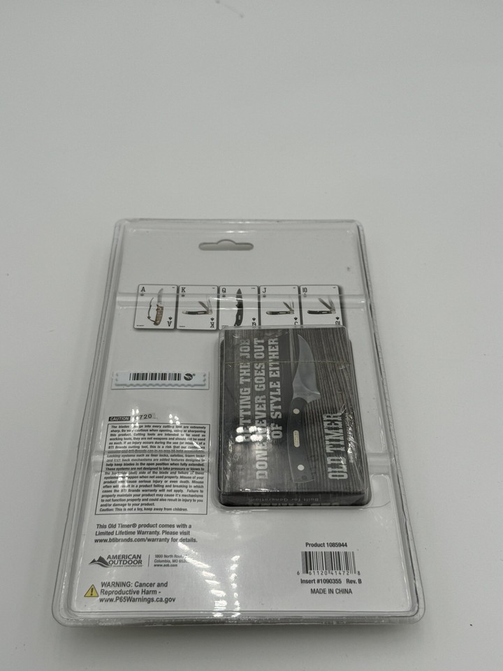 Schrade OLD TIMER 6254 TRAPPER KNIFE NICE BONUS WITH CARDS BLAZER KDU ...