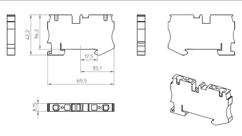2pcs ST6 3031500 ST 6 - PE - Ground terminal PHOENIX CONTACT | eBay