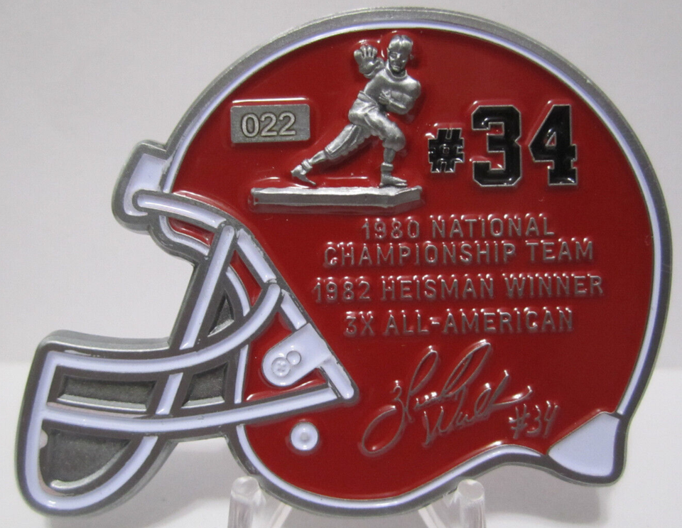 UGA UNIVERSITY OF GEORGIA BULLDOGS FOOTBALL HERSCHEL WALKER HEISMAN ...