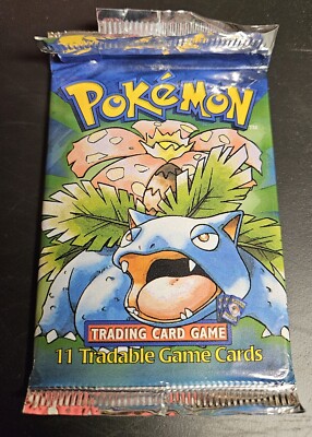 Pokemon 1999 Venusaur Art SHADOWLESS Base Set Booster Pack Wrapper NO ...