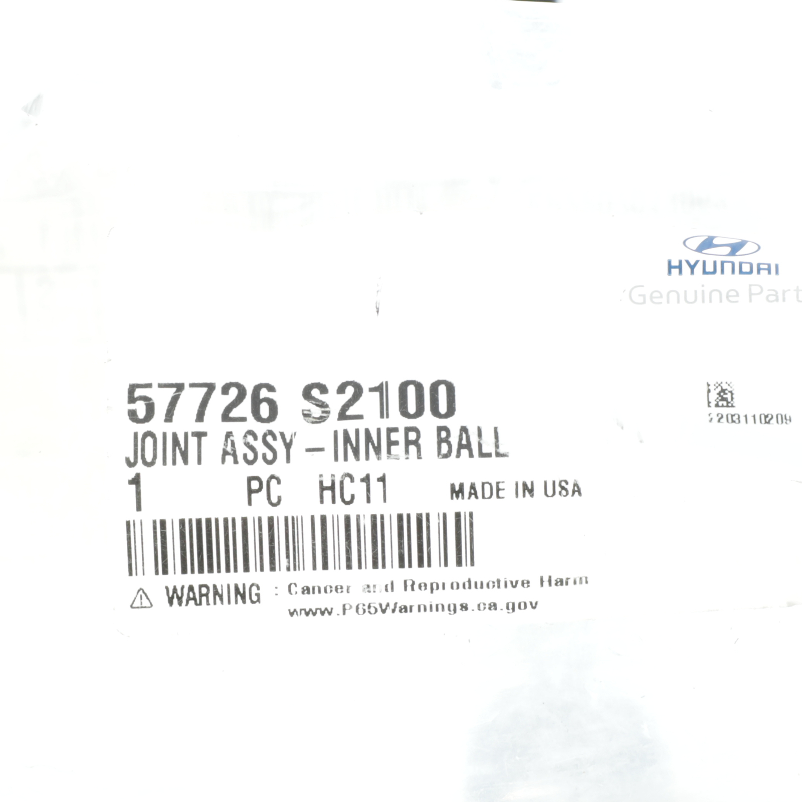 OEM Hyundai 2019-2020 Santa Fe Left or Right Inner Tie Rod 57726-S2100 ...