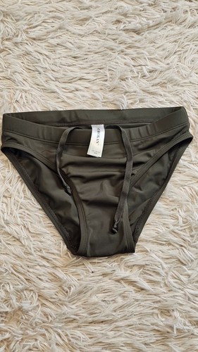 Syrokan Womens GREEN Drawstring Waist Comfort Swim Bikini Bottom Size ...