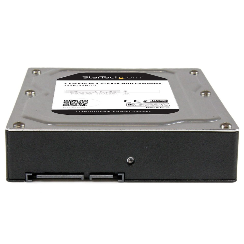 New StarTech 2.5" to 3.5" SATA Hard Drive Adapter Enclosure 25SAT35HDD ...