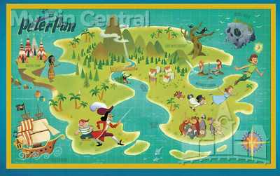 D23 Expo 2024 Disney Pin MOG WDI - Disney Maps - Peter Pan Set LE 400 ...