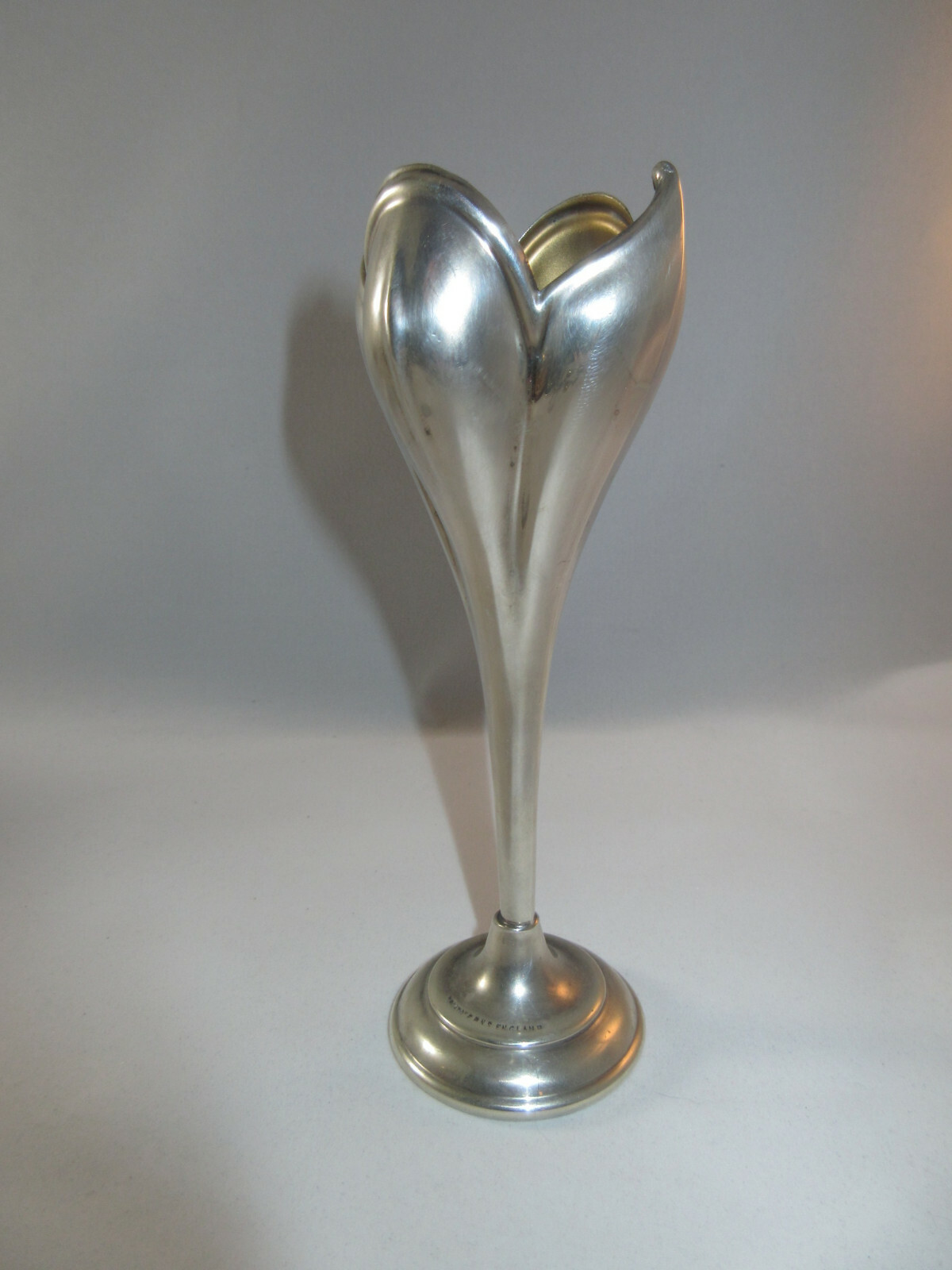 Mid Century Silver Plated Flower Vase-Crocus Shape-Plato EPNS England ...