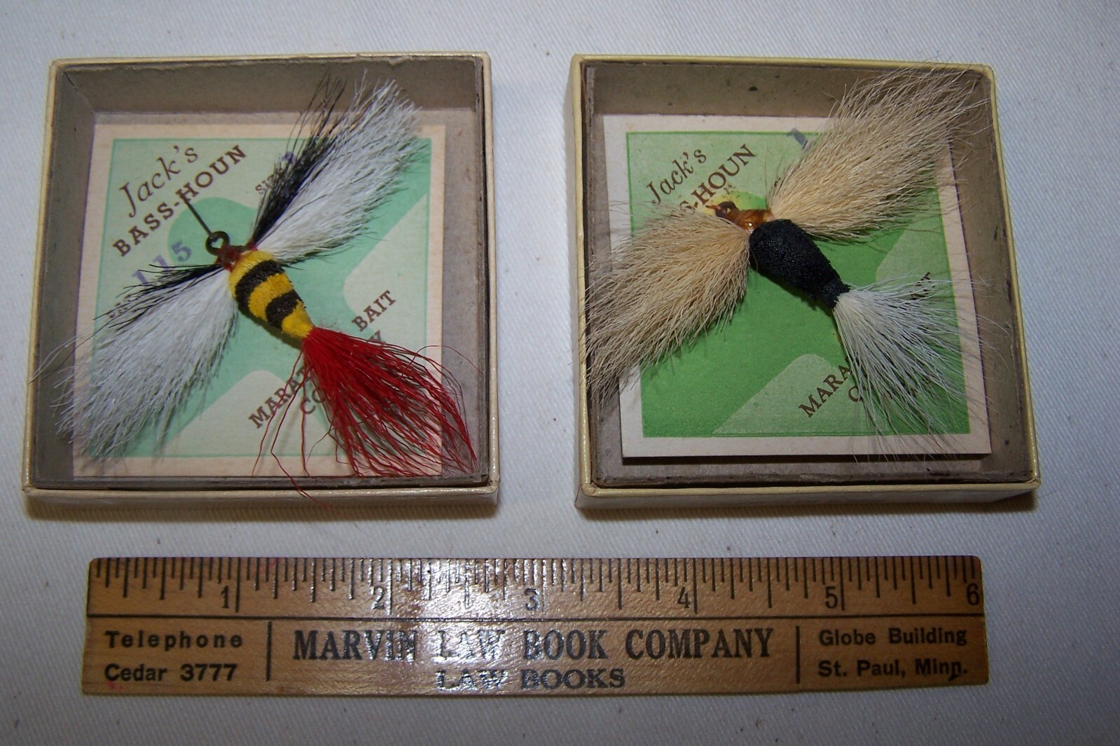 Vintage Wisconsin Fly Fishing Lure. Jack's Bass Houn / Marathon Bait Co ...