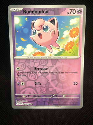Carte Pokemon RONDOUDOU Français REVERSE - EV2 PAL FR - 083/193 - Neuf ...