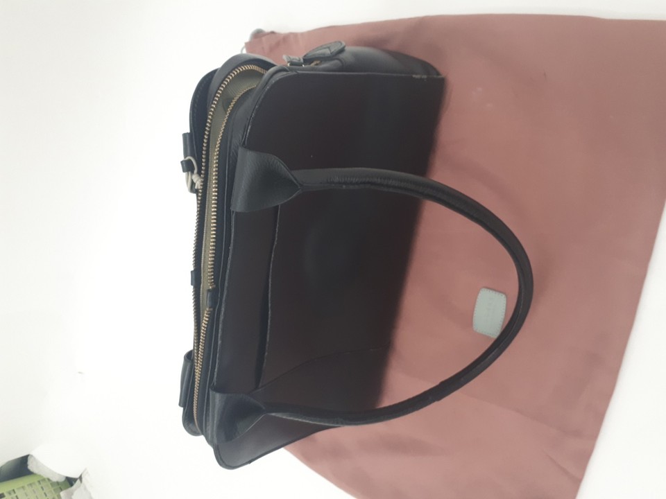 Radley Black Leather Medium Handbag with Dust Bag | eBay UK