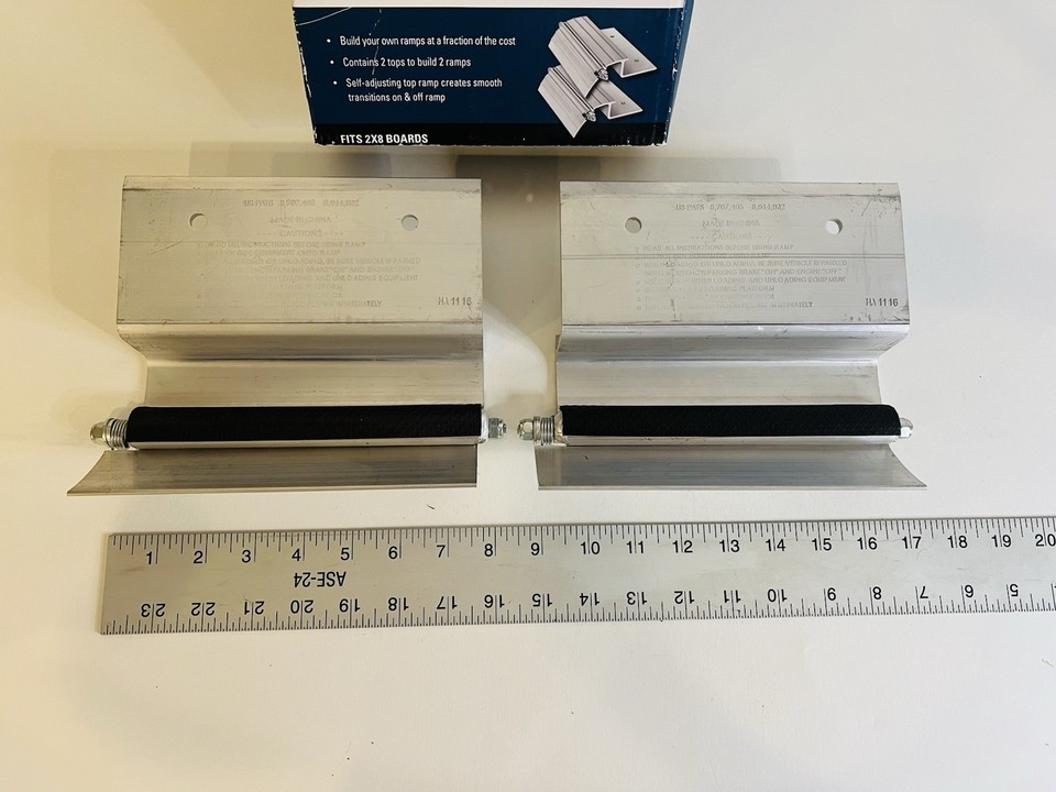 Reese Adjustable Top Ramp Kit 700 Pound Capacity Per Ramp Fits 2X8 ...