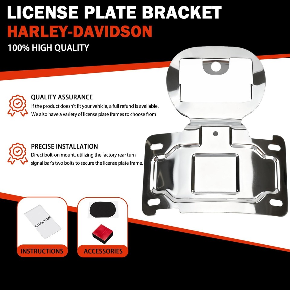 License Plate Relocation Bracket for Harley Electra Glide Ultra Limited ...