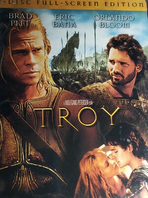 Troy DVD 2005 2-Disc Set Full Frame Brad Pitt, Eric Bana, Peter O'Toole ...