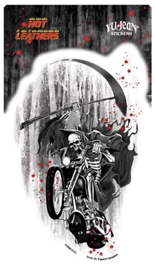 Grim Reaper Motorcycle Sticker G008S Biker Goth Harley Davidson Tattoo ...