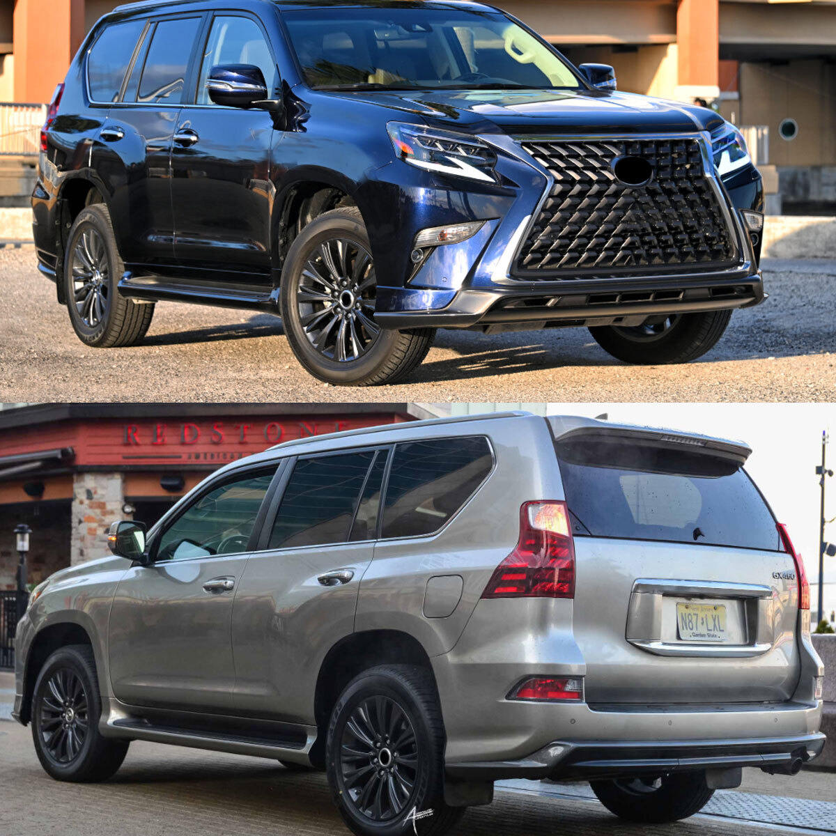 Body Kit For Lexus GX460 2014-2022 Black Grille Front Rear Spoiler ...