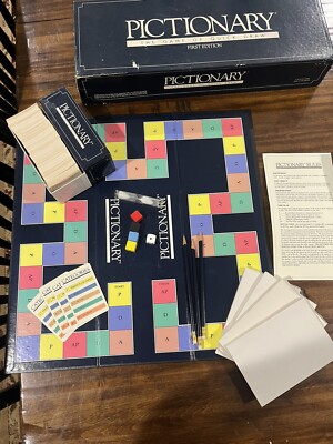 Vintage- Pictionary First Edition Game Quick Draw 1985 Original Box ...