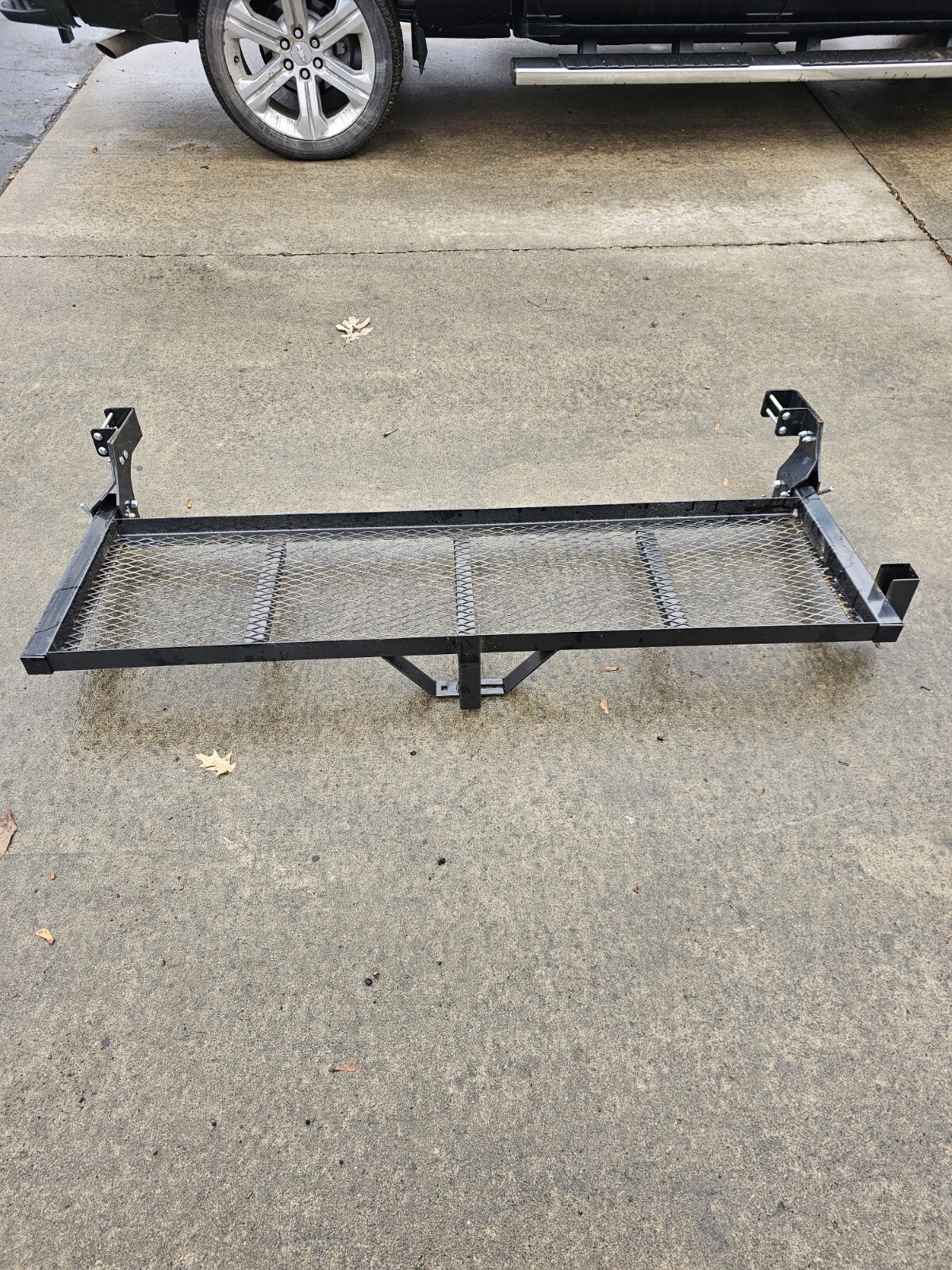 Foldable Frame Mounted Rear RV Cargo Storage Rack With Spare Mount | eBay