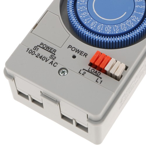 24H Chronometry Mechanical Switch Industrial Analogue Timer, AC100-240V ...