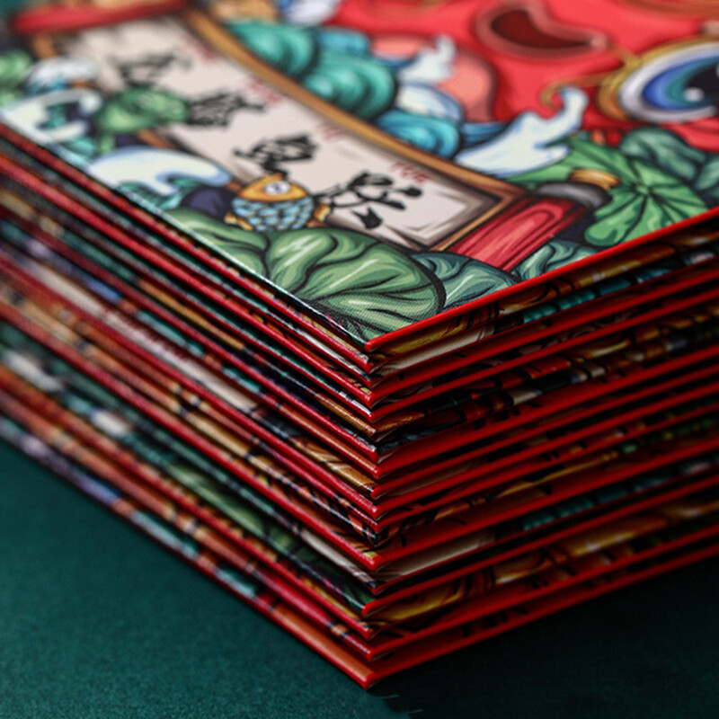 6PCS Chinese Red Envelope 2024 Year Of The Dragon Hong Bao Festival Red ...