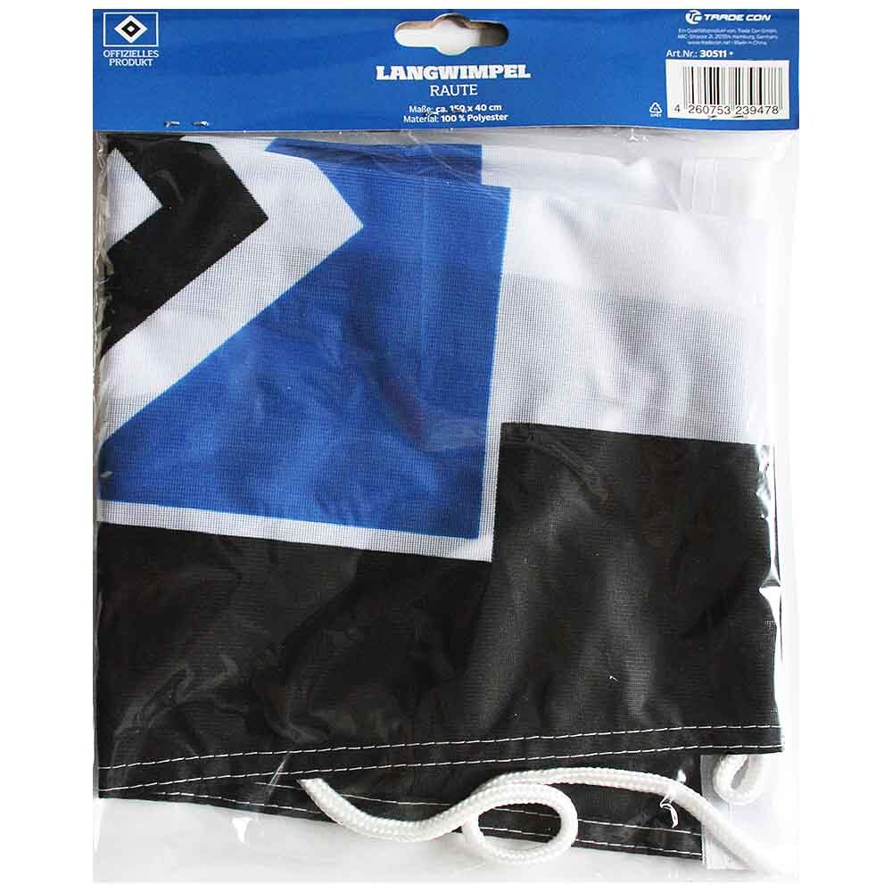 HSV Langwimpel Raute 150x40 Hissfahne Fahne Flagge Wimpel HSV Logo ...