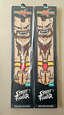 Street Fighter Zangief CrossoverX Crew Socks Multi-Color | eBay